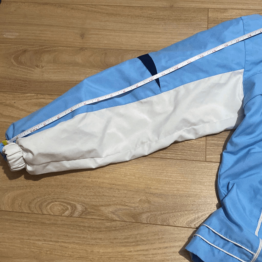 Champion blue and white colorblock jacket size medium - Gem