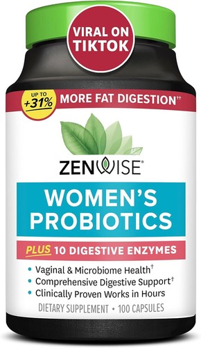 Zenwise Health Probiotics for Women, Probiotic & Prebiotic Supplement ...