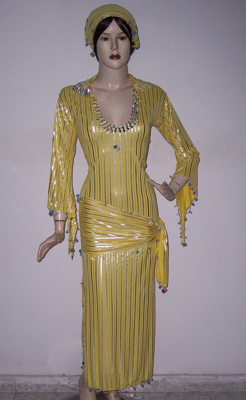 MADE TO ORDER Belly Dance Costume Baladi Saidi Maxi Dress Egyptian ...