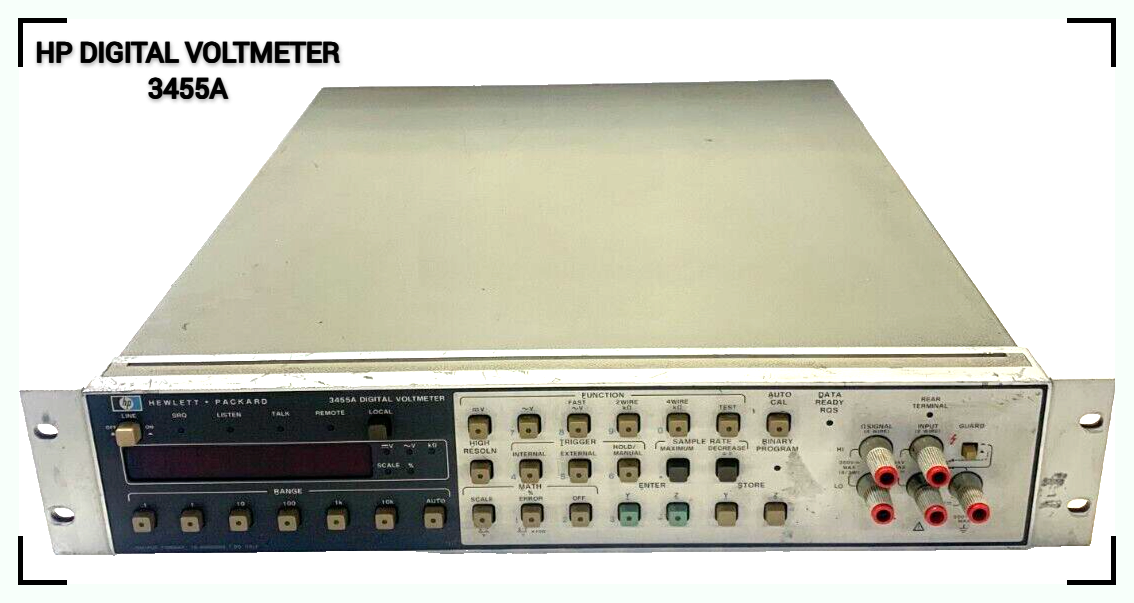 Digital Multimeter Hewlett-Packard HP 3455A Bench DMM 6½ Digit - Tested ...