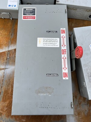 D223NFC Cutler Hammer 100 Amp 240V 2 Pole Manual Transfer Switch Double ...