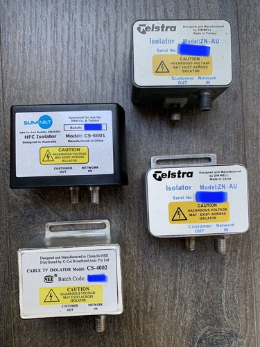 HFC Isolator - NBN, Cable TV - Multiple brands inc SUMNET, NEE, Zinwell ...