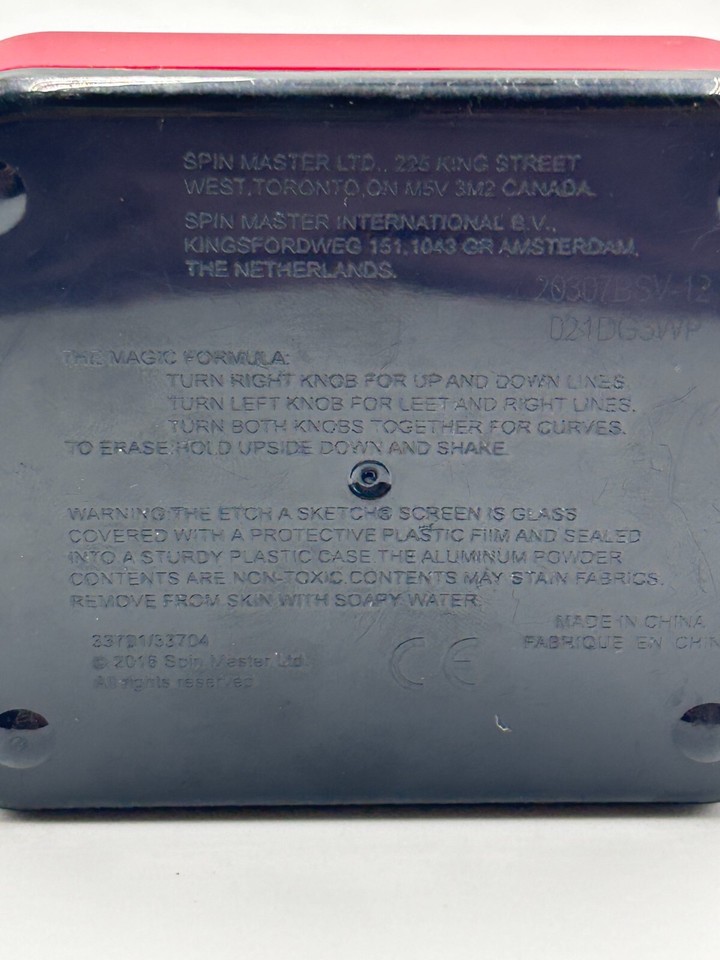 Etch A Sketch Mini By Spin master 2016 Red Tot Fidget Retro Gift ...