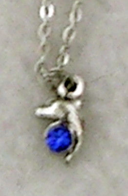 Sterling Silver blue crystal Dolphin chain Necklace Fashion Jewelry | eBay