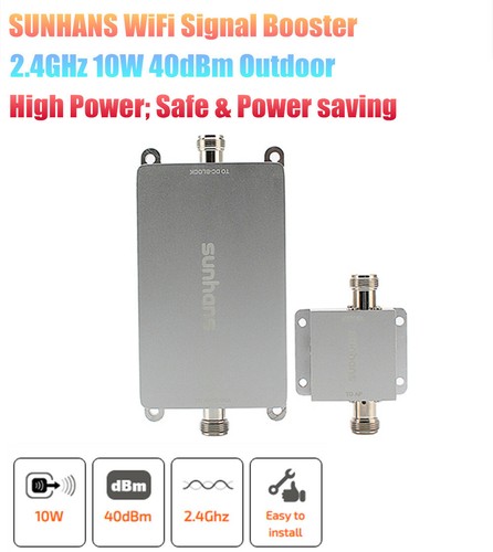 Sunhans High Power 2.4G 10W 40dBm WiFi Outdoor Signal Booster Wireless ...