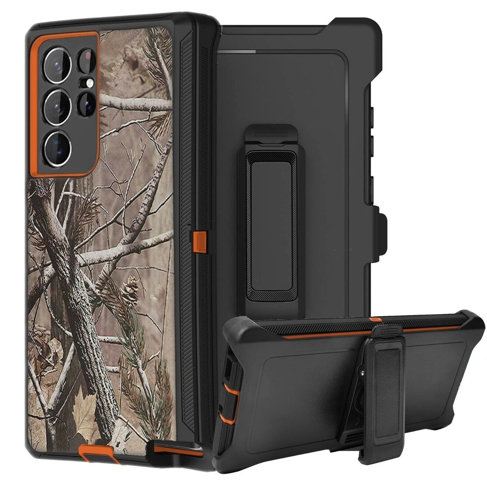 For Samsung Galaxy S22 S22+ Plus Ultra Shockproof Defender Case W/Clip ...