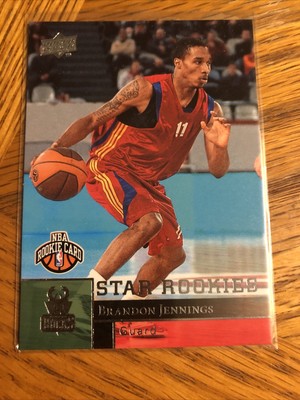BRANDON JENNINGS 2009-10 UPPER DECK STAR ROOKIES ROOKIE #233 BUCKS ...