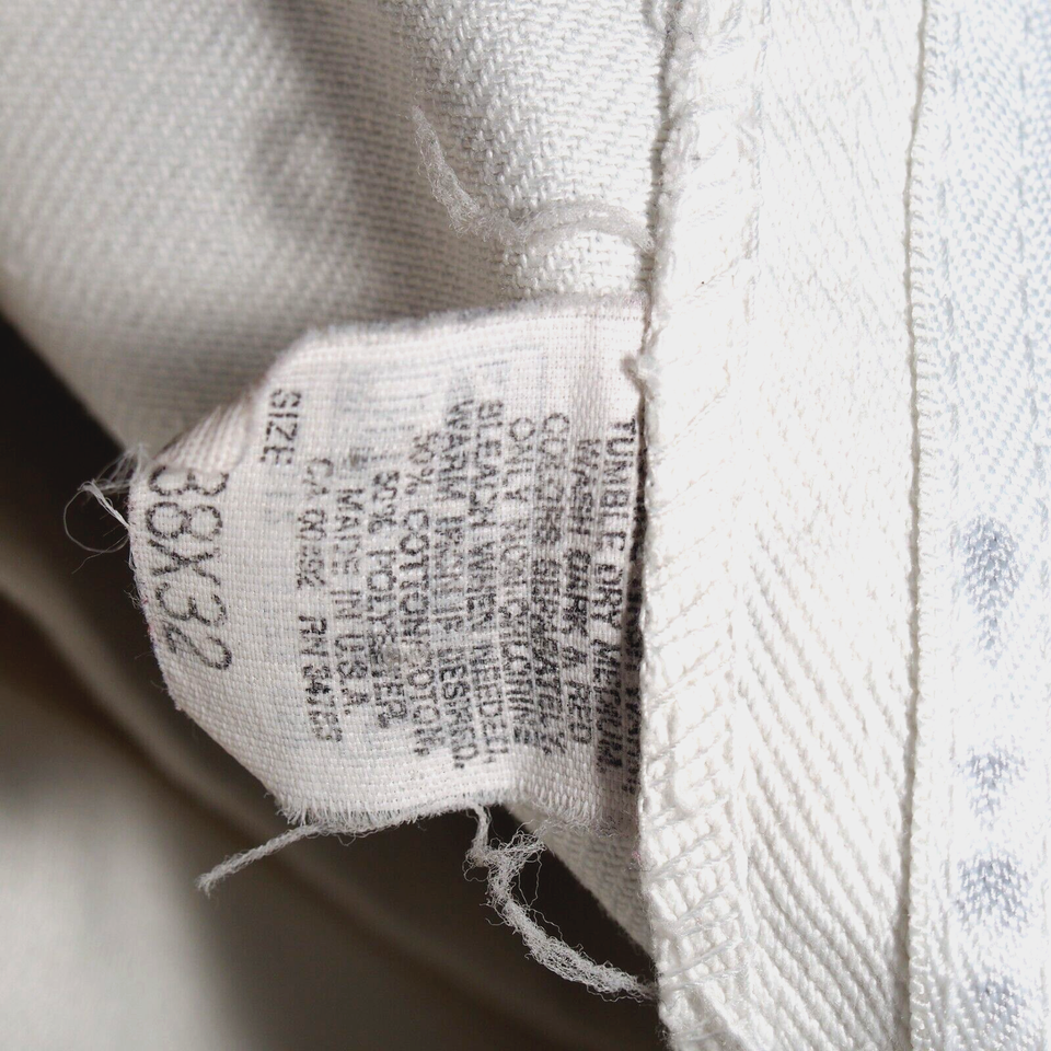 VINTAGE Lee MR Union Label Jeans Men's 38X32 Straight Leg Denim White ...