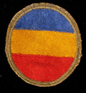 WWII ERA UNITED STATES MILITARY UNIFORM PATCH BLUE YELLOW RED !!?? | eBay