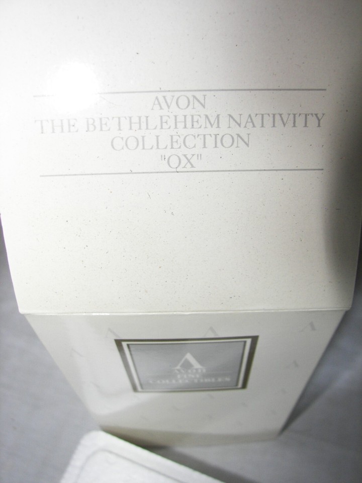 NOS Vintage AVON Bethlehem Nativity Glazed Porcelain Complete 8 Piece ...