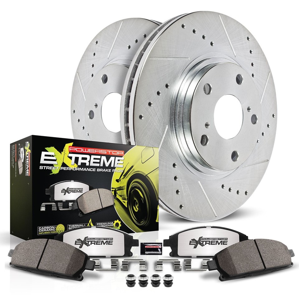 Power Stop Z26 Brake Pads & Rotor Kit for Street | eBay