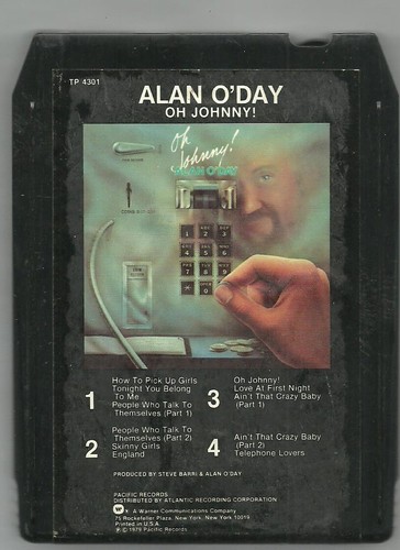 Alan O'Day Oh Johnny! (8 Track, 1979 Pacific) VG-VG+ | eBay