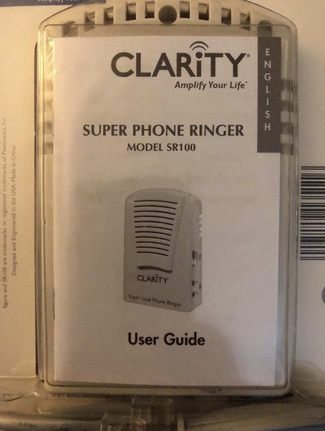 Clarity SR100 Super Loud Phone Ringer by Plantronics. 95db, Brand New ...