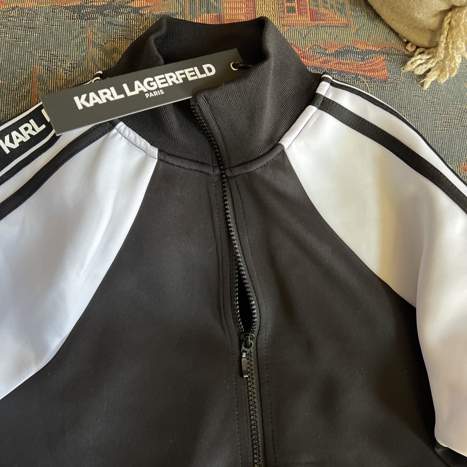 karl Lagerfeld Track Suit Top Only Size M | eBay