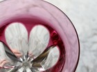 MOSER CRYSTAL WINE Pink CUT TO CLEAR wine glass | eBay