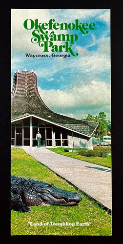 1970s Okefenokee Swamp Park Waycross Georgia Vintage Travel Brochure ...