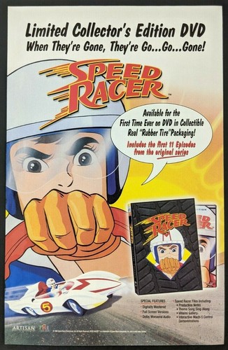 Speed Racer Limited Edition DVD Print Ad Cartoon Poster Art PROMO ...