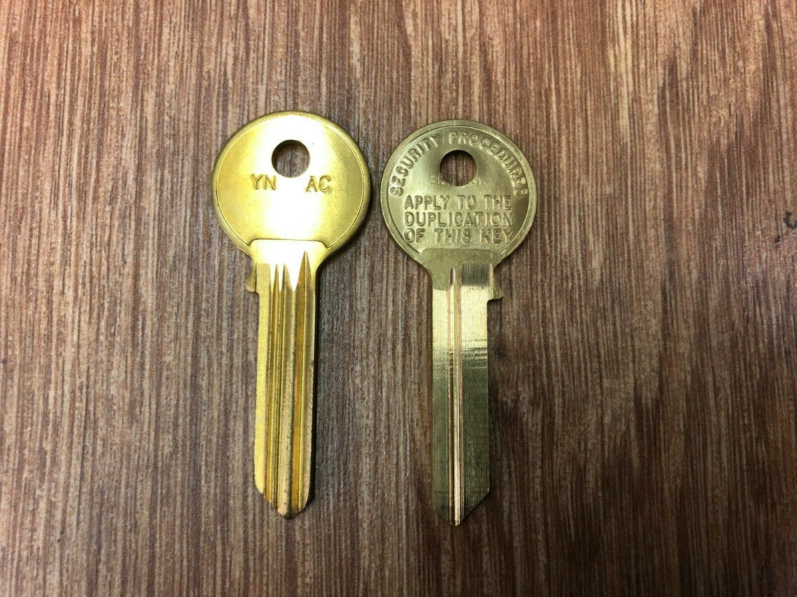 Copy 6 pin Key blanks to suit Yale YN Sections Master Section Cylinders ...