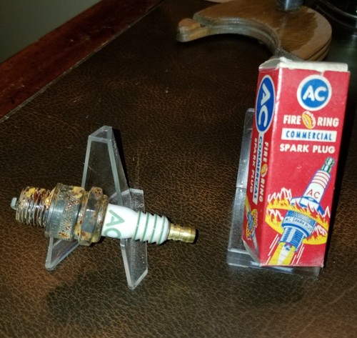 Vintage AC Fire Ring Commercial Spark Plug C43L | eBay