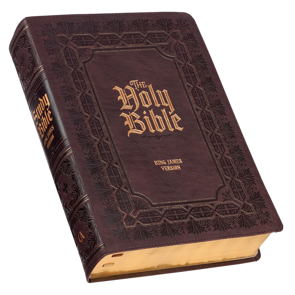 KJV Study Bible, Large Print King James Version Holy Bible, Thumb Tabs ...