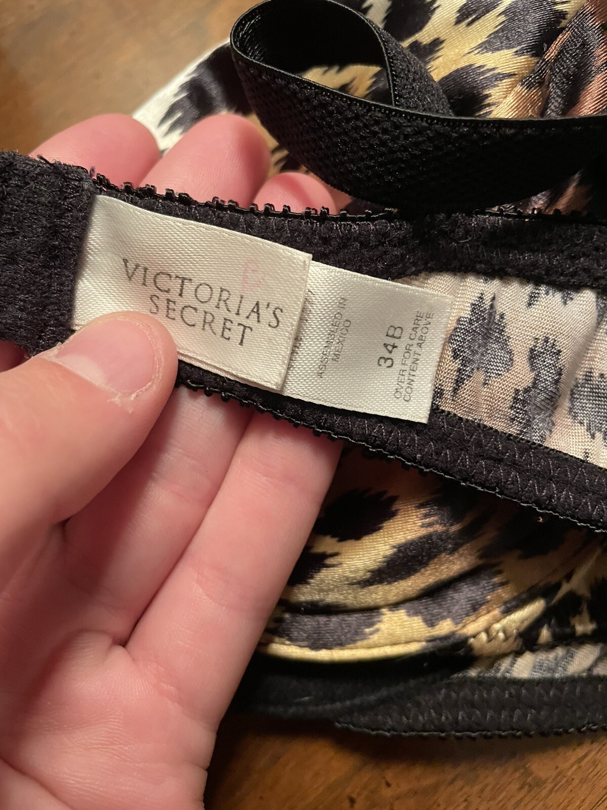 Vintage Victoria’s Secret Second Skin Bra Leopard Pri… - Gem