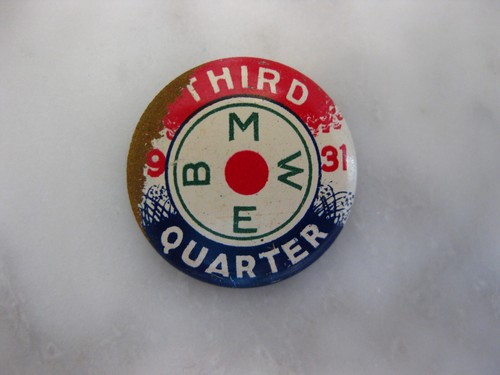 1931 BMWE 1" Union Button Pinback, Geraghty Vintage | eBay