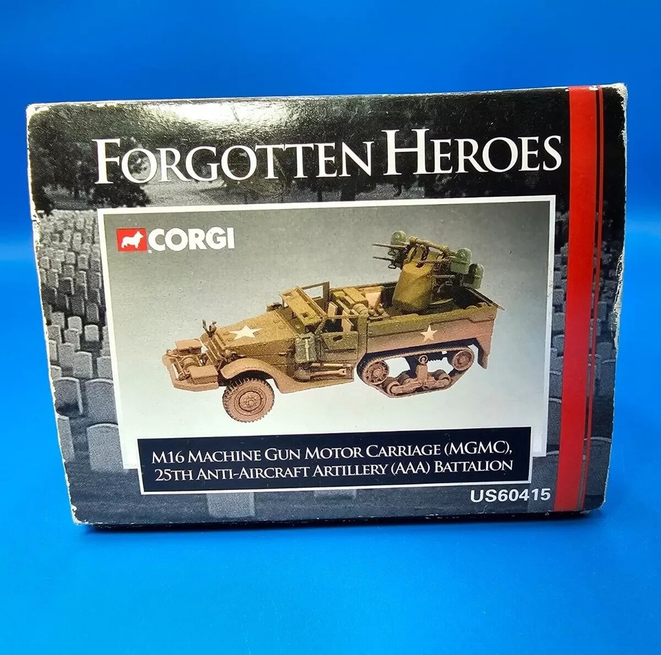 Corgi #US60415 Forgotten Heroes, M16 Machine Gun Motor Carriage 1:50 ...