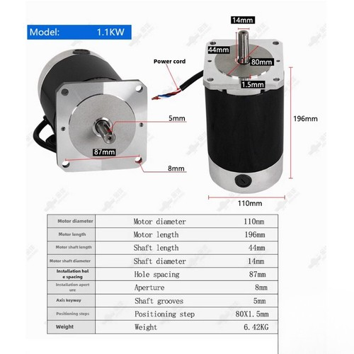 Machine Tool DC Motor Lathe Motor Brush Motor Milling Machine Motor | eBay