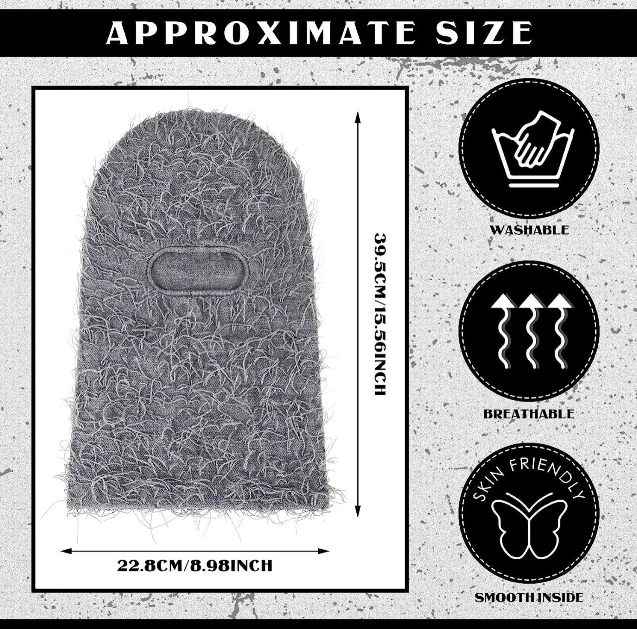 3X Tricolor Distressed Balaclava Hip Hop Ski Mask Shiesty Yeat Mask Y2K ...