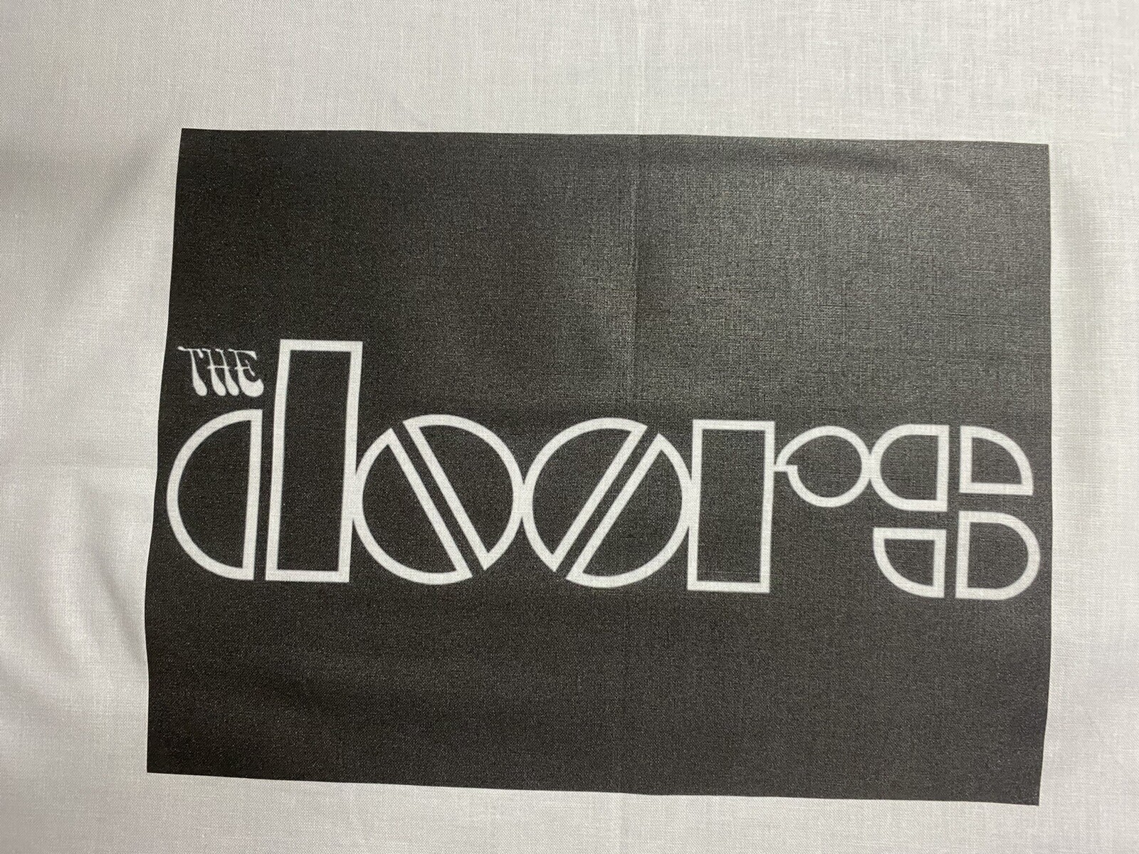 1 The Doors Band Logo Quilt Block " Rock N Roll Singer Material LA ...
