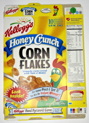 1999 Empty Kellogg's Corn Flakes 15.1OZ Cereal Box SKU U198/43 | eBay