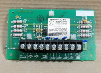 RADIONICS D125B DUAL POWER LOOP INTERFACE MODULE SWITCH CIRCUIT BOARD ...