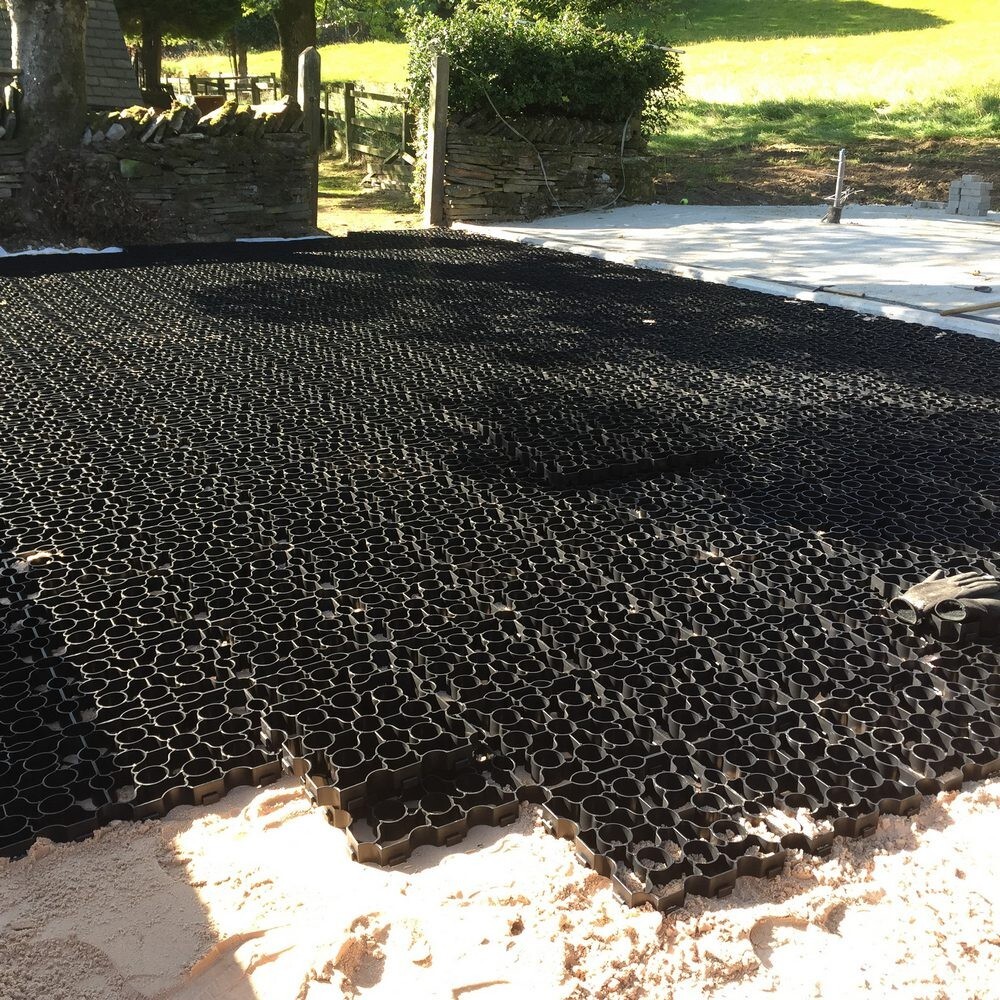 Interlocking Grids Driveway New Material Grid Polyester Geogrid
