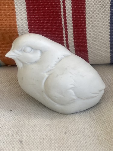 KAISER White Bisque Porcelain Baby Bird Chick Animal Figurine W Germany ...