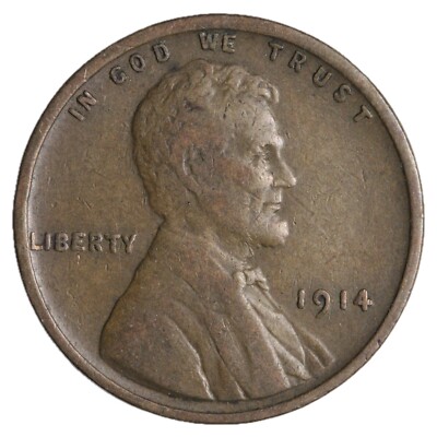 1914 Lincoln Wheat Cent Penny F/VF Complete Your Album!! | eBay