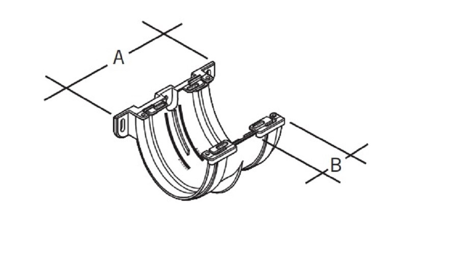 Marley Deepflow RUD10 Deep Style Gutter Union Bracket Joiner Connector ...