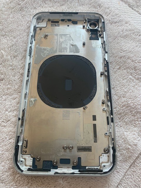 Apple iPhone XR back rear housing glass chasis White ( C ) | eBay