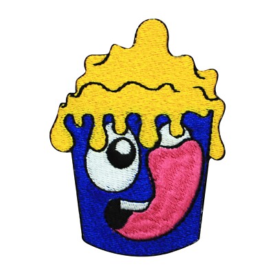 Melting Ice Cream patch humorous cool patch Embroidered Iron on Patch ...