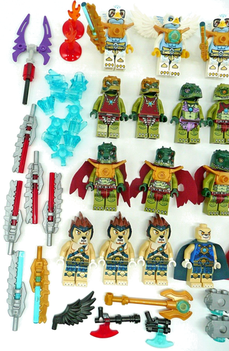 LEGO Legends of Chima Minifigures Lot - CHI, Weapons, and Warriors ...