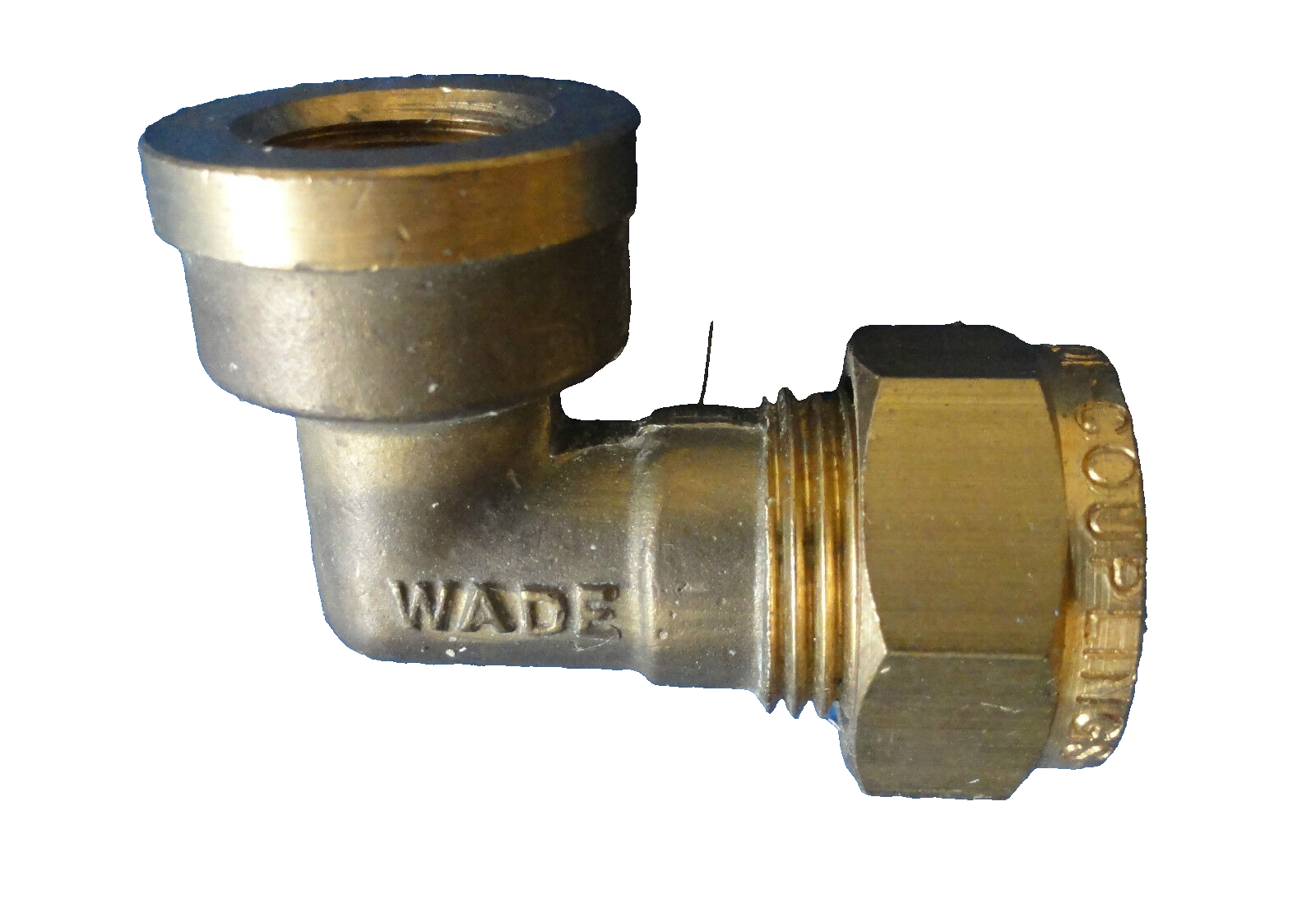Wade Pipe Fitting Brass Elbow 3/8" x 1/4" OD BSPT Female | eBay UK
