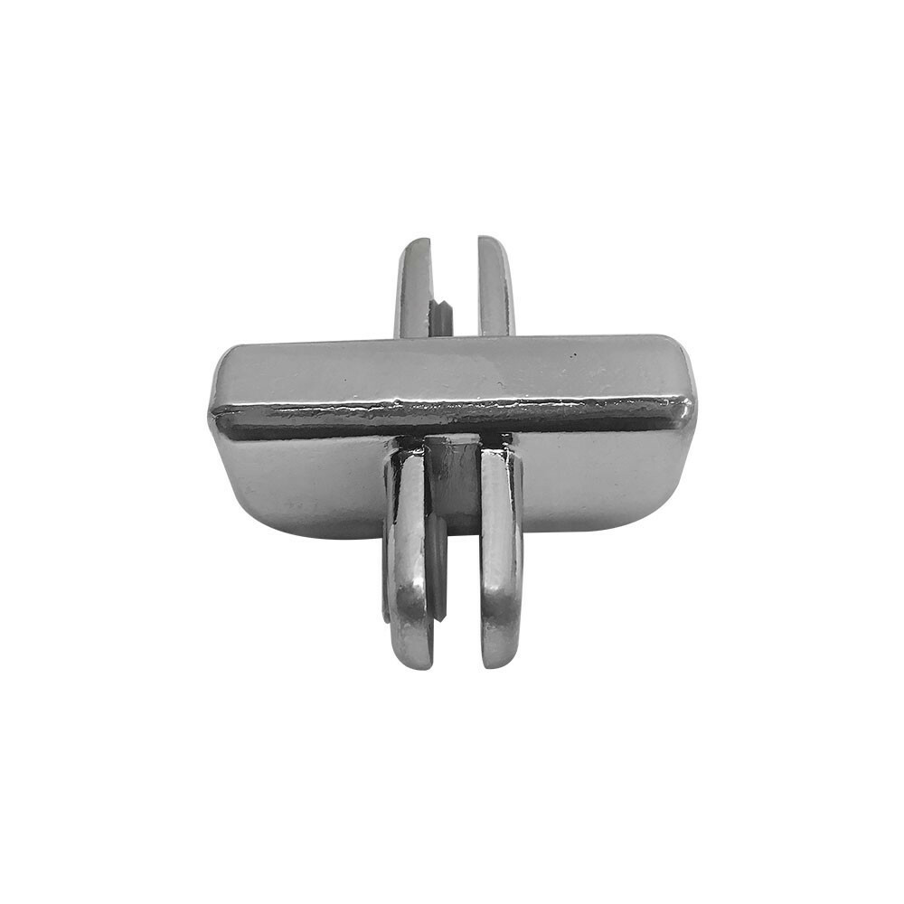5 Pc 4 Way Inside Shelf Connector Clip Chrome 3/16'' Tempered Glass ...