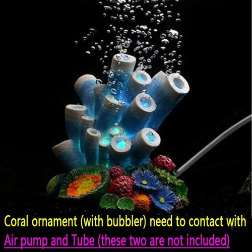 Resin Coral Air Bubble Stone Oxygen Pump Aquarium Fish Tank Landscaping ...