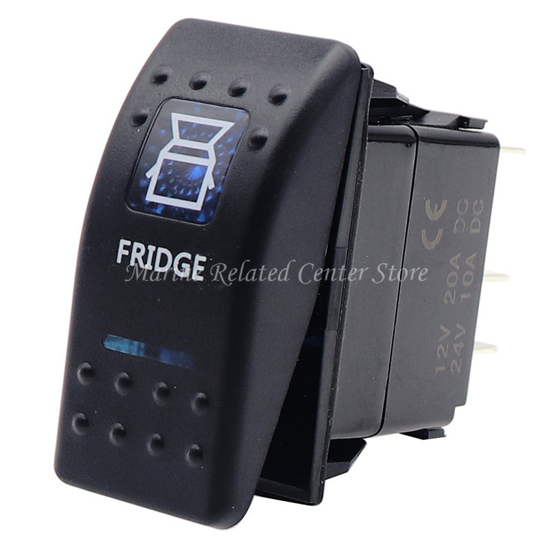 Boat Car Marine Dash Rocker Switch LED SPST ON-OFF Light Waterproof 5 ...