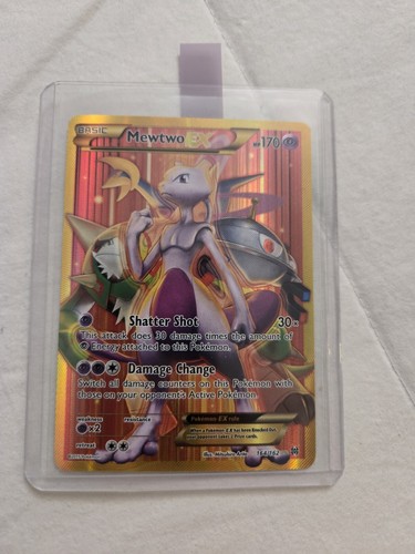 Pokemon Card TCG Mewtwo EX 164 Gold Secret Full Art 164/162 ...