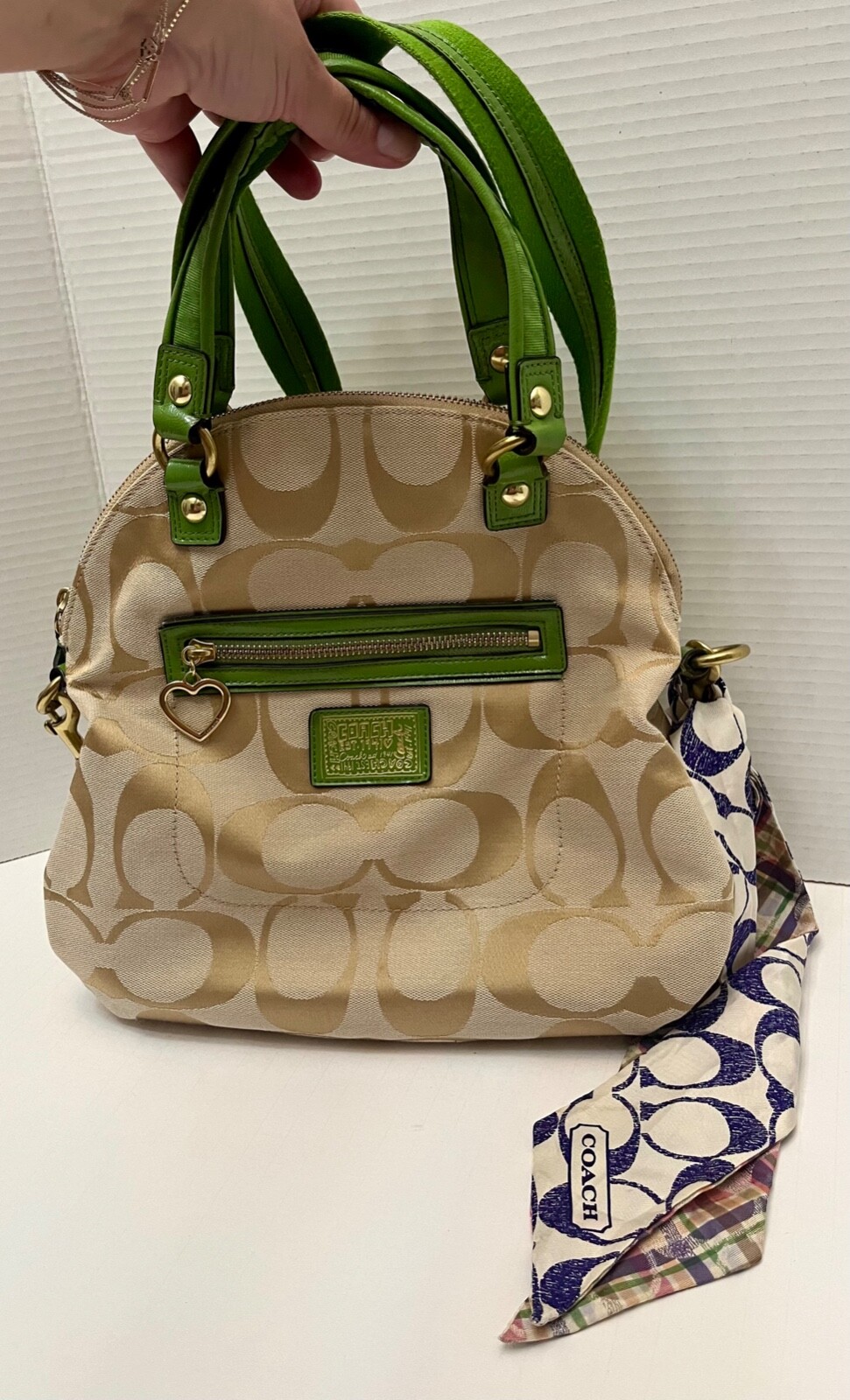 Coach Daisy Poppy Signature Crossbody Messenger Handb… - Gem