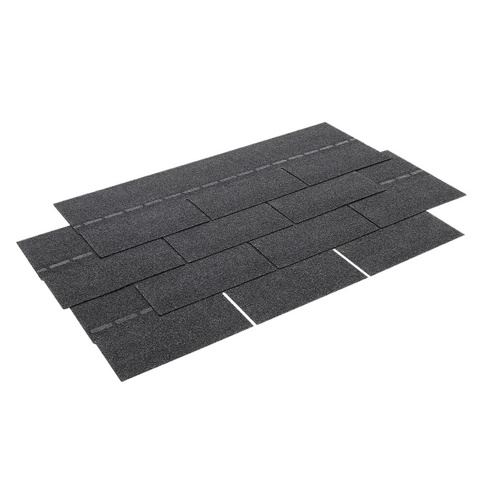 18x Asphalt Roof Felt Roofing Shingles Tiles 2.61sqm Shed Log Cabin ...