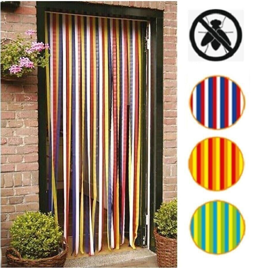 90X200CM DOOR CURTAIN BLINDS STRIPS PLASTIC FLY INSECT WASP | eBay UK