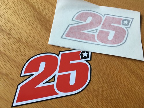 Maverick Viñales Race Number 25 - 2017 (Small) | eBay