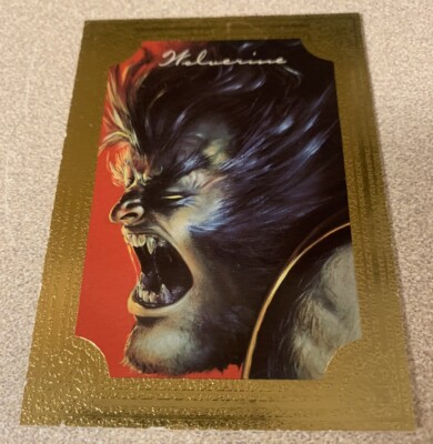 1996 MARVEL MASTERPIECES WOLVERINE GOLD GALLERY 6/6 FLEER RARE LIMITED ...