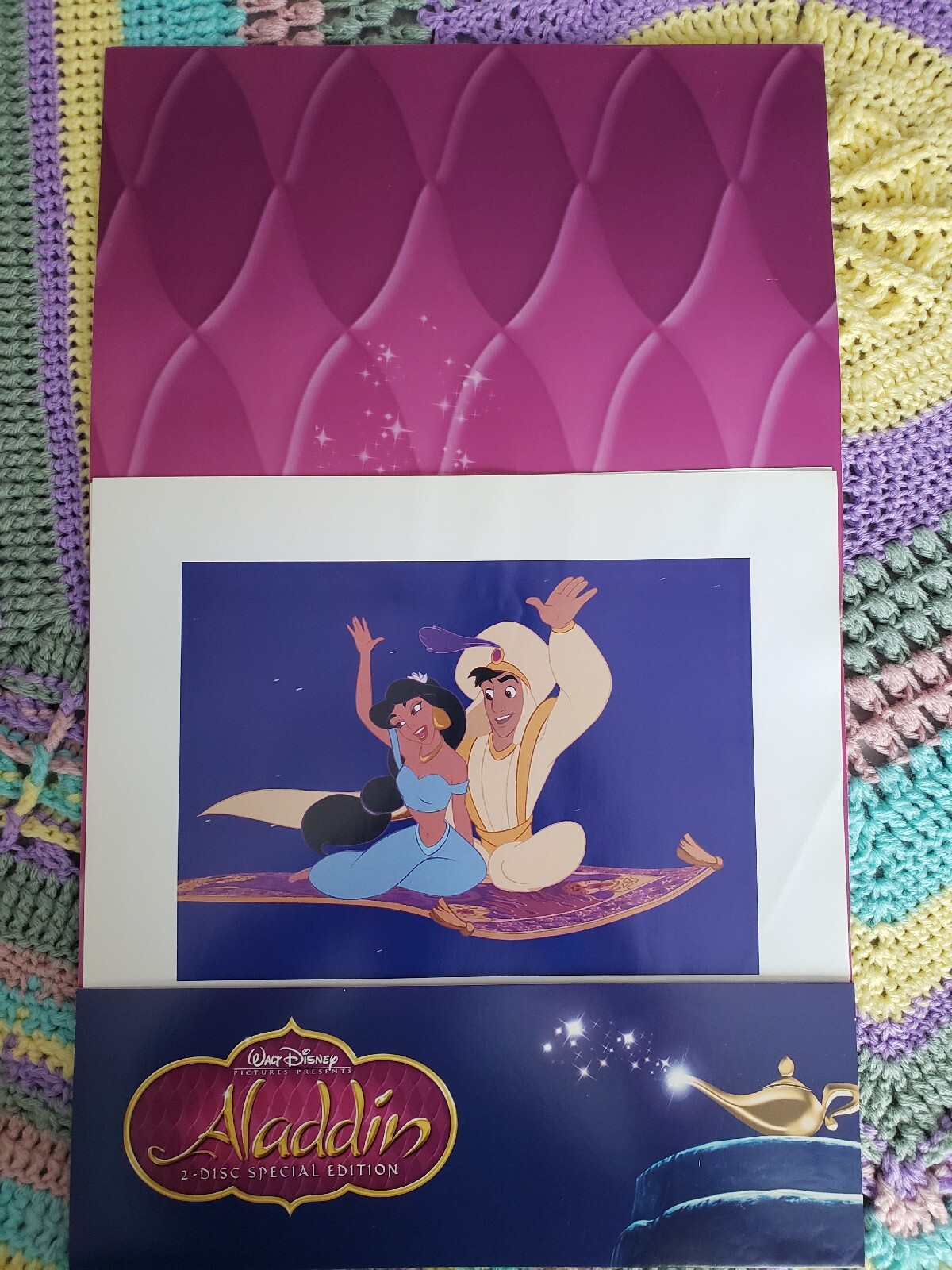 2004 Disney Store 11x14" Lithograph Special Edition "ALADDIN" 4 Print Portfolio | eBay